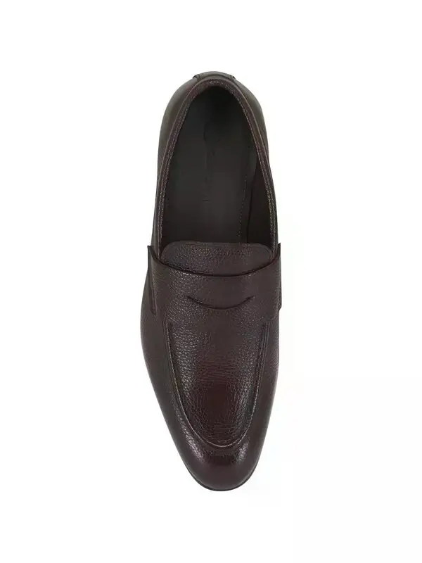 G. BROWN SHOES Round-toe Leather Loafers