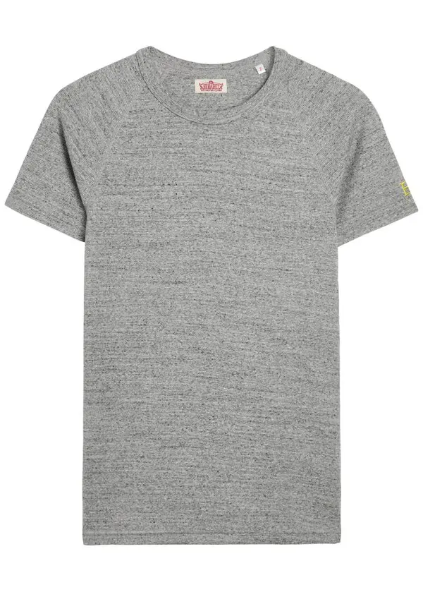STRETCH FRAISE Ribbed Stretch-cotton T-shirt