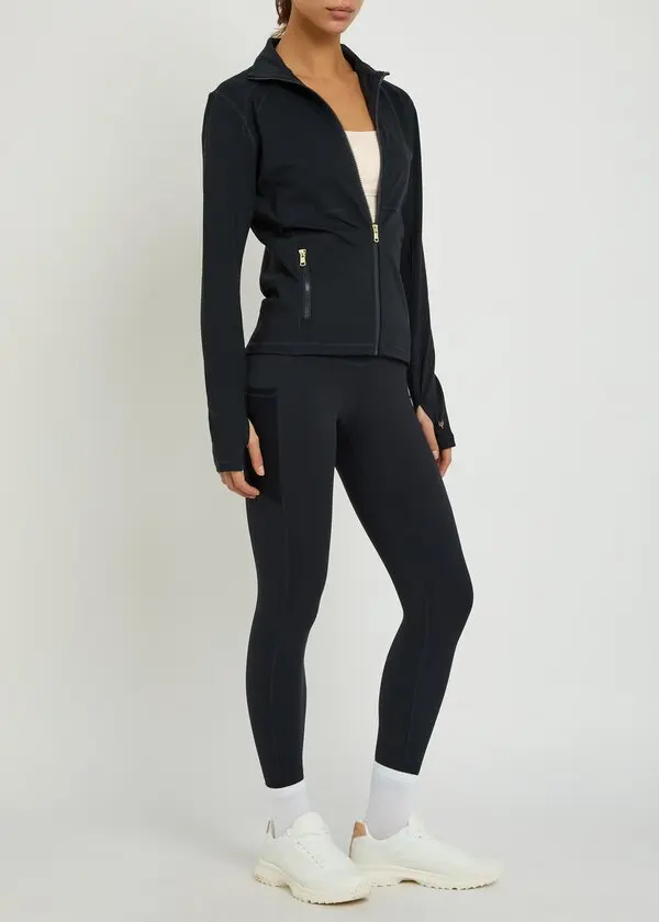 NOW YOU LIVE Clayton Stretch-jersey Zip-up Jacket