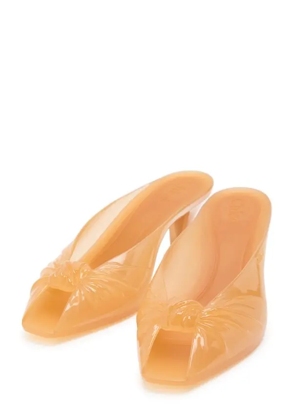 Chloé Jelly 55 Knotted Mules - Brown