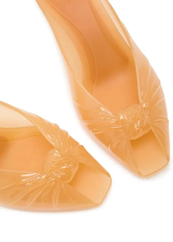 Chloé Jelly 55 Knotted Mules - Brown
