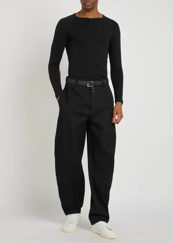 STRETCH FRAISE Ribbed Stretch-cotton T-shirt