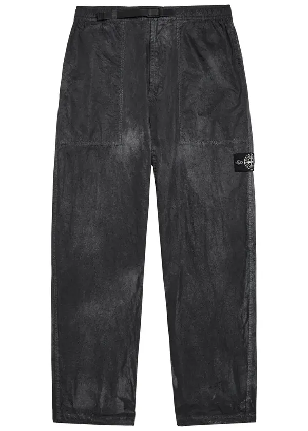 Stone Island Spray Straight-leg Nylon Trousers