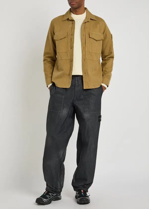 Stone Island Spray Straight-leg Nylon Trousers