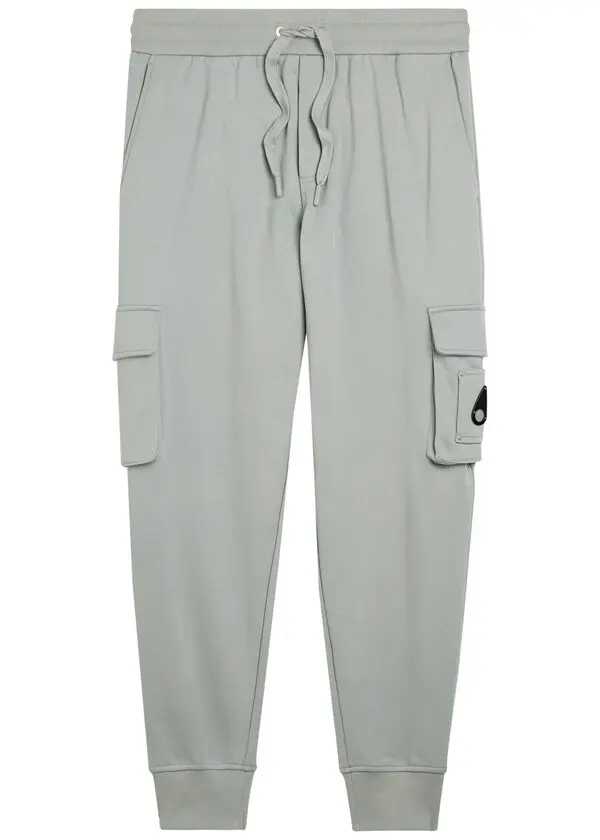 Moose Knuckles Hartsfield Tapered-leg Cotton Cargo Sweatpants - Grey