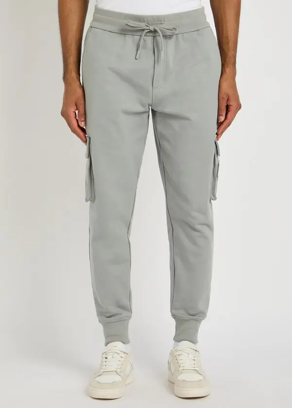 Moose Knuckles Hartsfield Tapered-leg Cotton Cargo Sweatpants - Grey