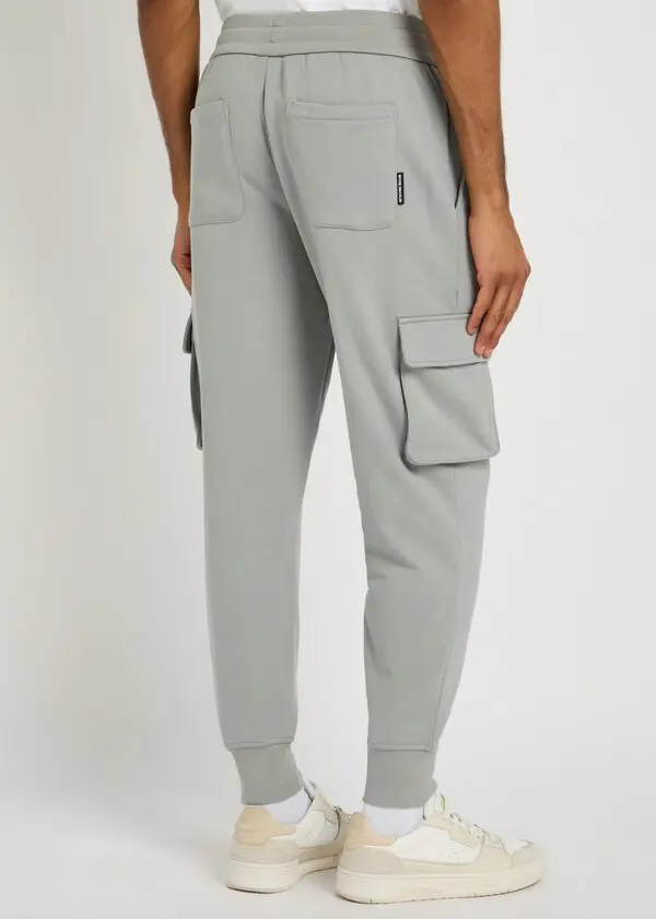Moose Knuckles Hartsfield Tapered-leg Cotton Cargo Sweatpants - Grey