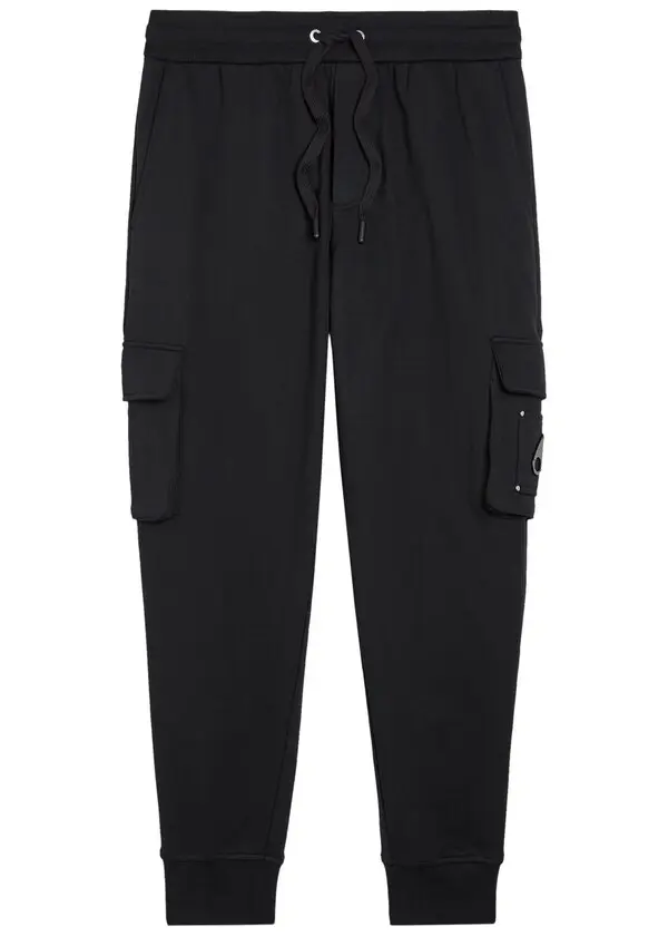 Moose Knuckles Hartsfield Tapered-leg Cotton Cargo Sweatpants - Black