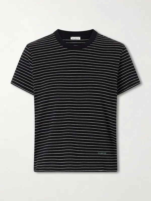 KALLMEYER Kenzie Striped Cotton-jersey T-shirt
