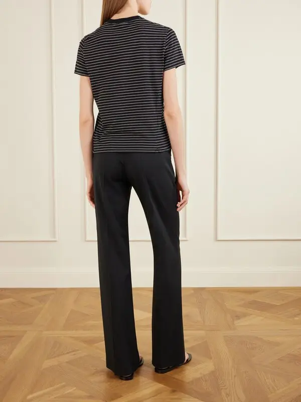 KALLMEYER Kenzie Striped Cotton-jersey T-shirt