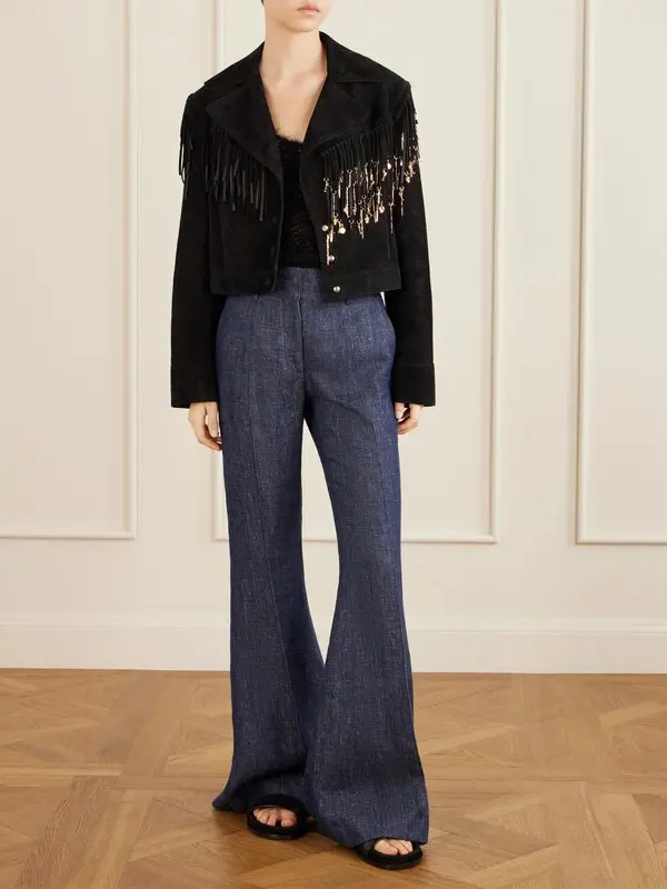 Gabriela Hearst Nur Open-knit Silk And Cashmere-blend Top