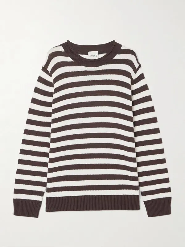 Posse Lara Striped Cotton Sweater - Multi