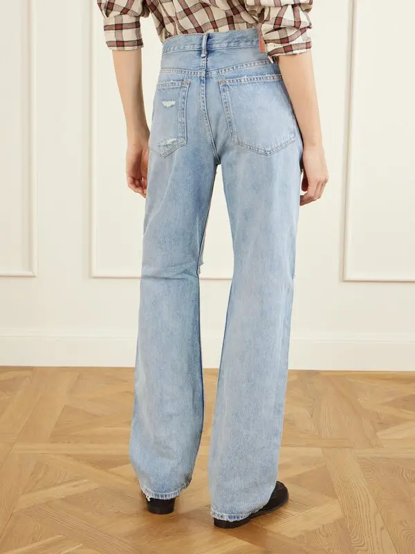 Acne Studios Distressed Straight-leg Jeans