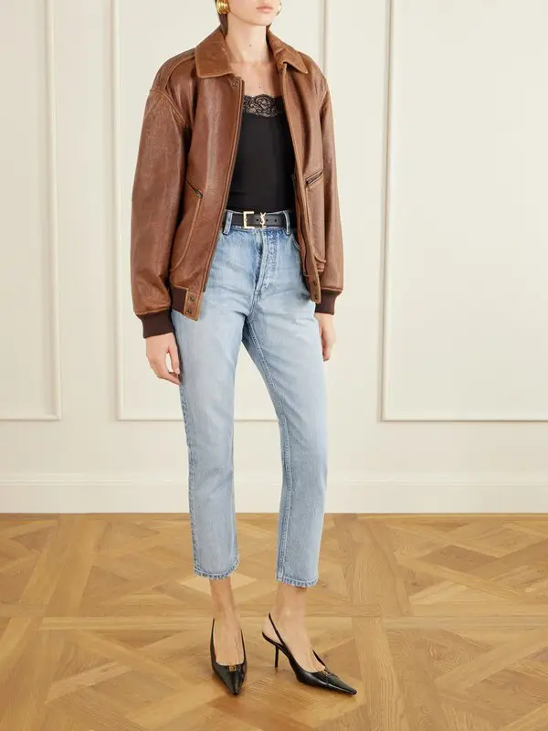 Saint Laurent High-rise Slim-leg Jeans