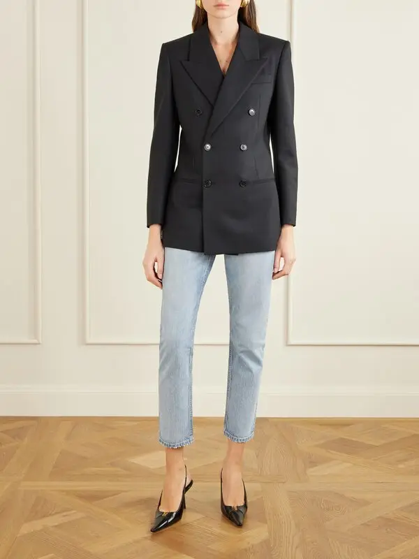 Saint Laurent Double-breasted Wool Blazer