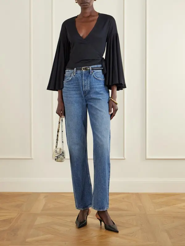 Jacquemus The Ventadou Paper-blend Wrap Top