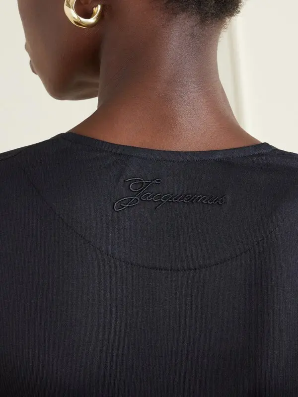 Jacquemus The Ventadou Paper-blend Wrap Top