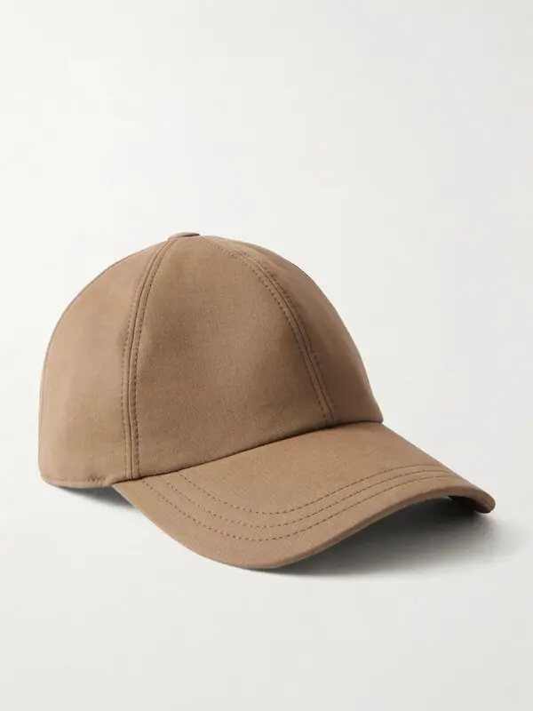 THE ROW Caspian Cotton And Cashmere-blend Baseball Cap - Neutrals