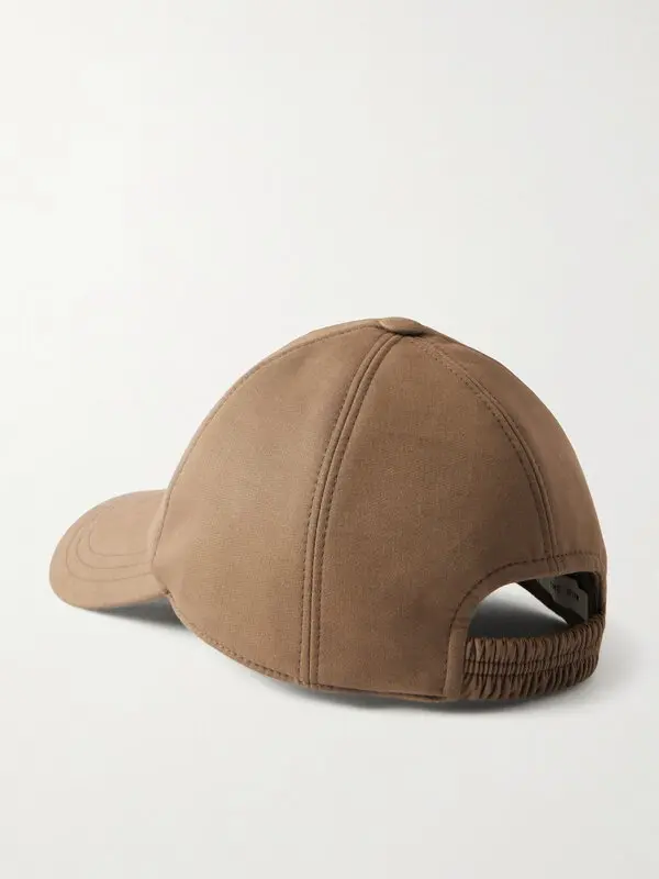 THE ROW Caspian Cotton And Cashmere-blend Baseball Cap - Neutrals