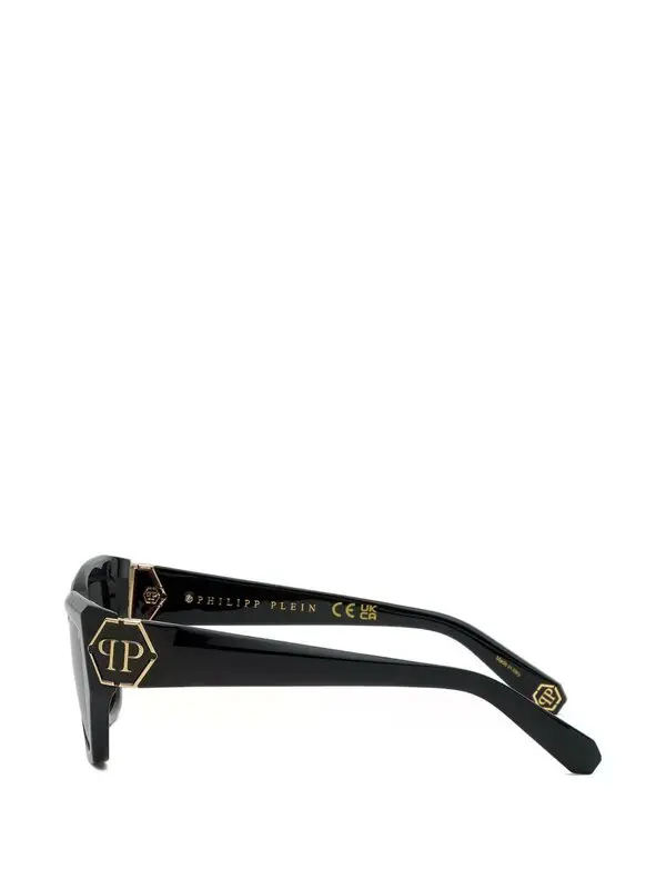 Philipp Plein Brave Geometric Frame Sunglasses