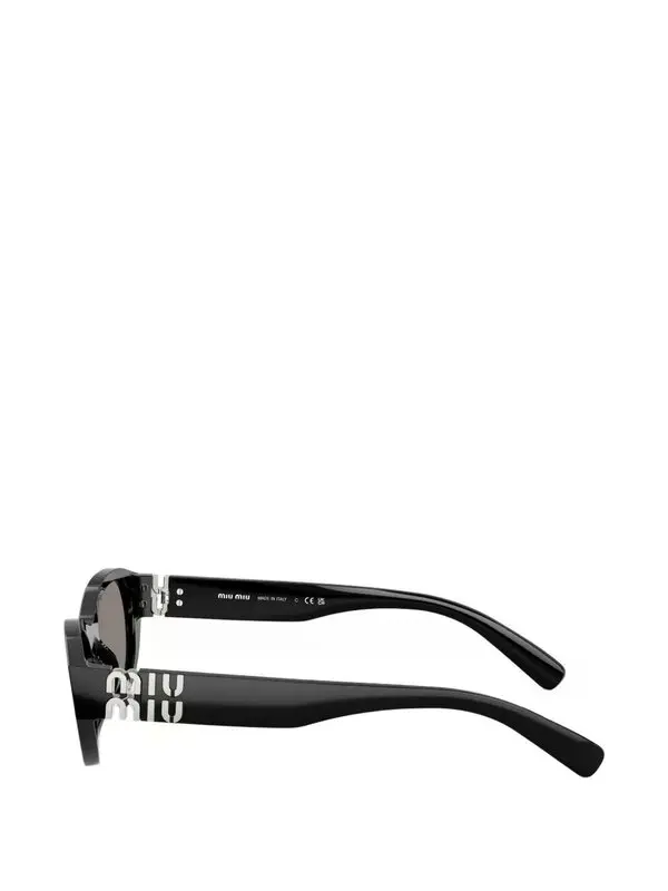 Miu Miu Geometric Frame Logo Sunglasses