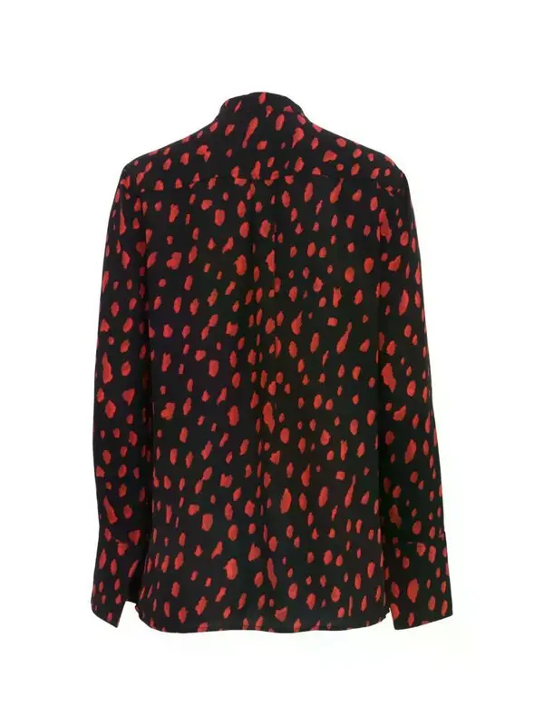 Proenza Schouler Printed Long Sleeve Blouse
