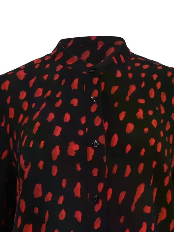 Proenza Schouler Printed Long Sleeve Blouse