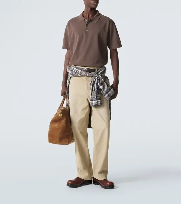 FRAME Cotton Pique Polo Shirt