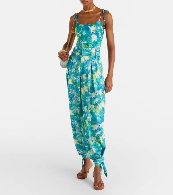 Chloé Floral Silk Balloon Pants - Multicoloured