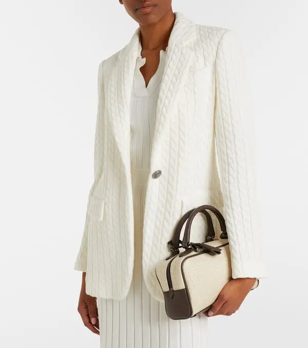 Brunello Cucinelli Cable-knit Cotton Blazer