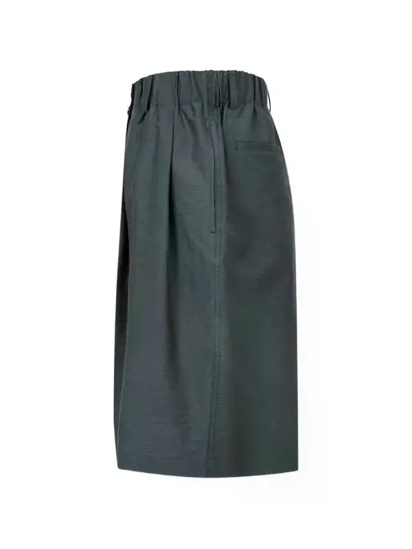 STUDIO TOMBOY Relaxed-fit Pleated Cotton Shorts - Grey