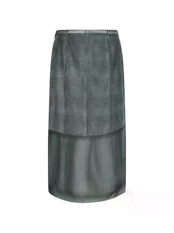 JNBY Contrast-tone Midi Skirt