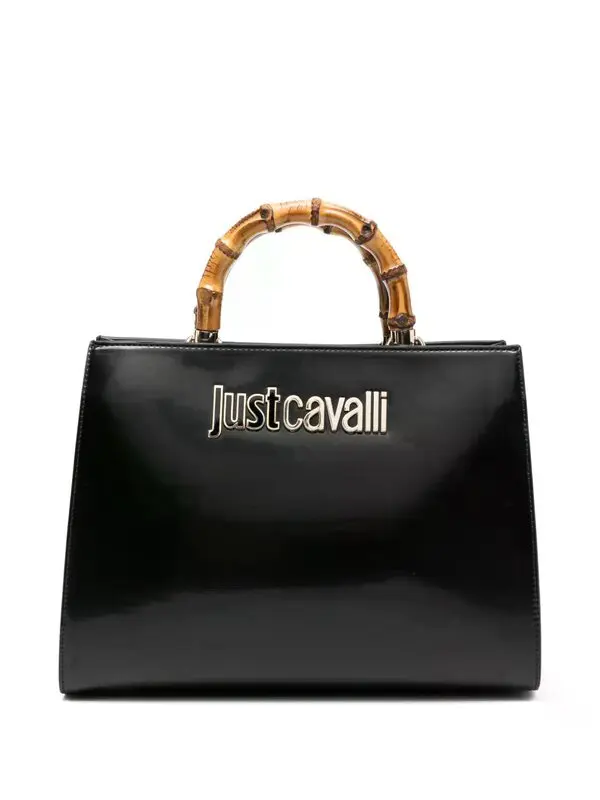Just Cavalli Logo-detail Tote - Black