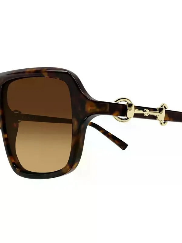Gucci Square Horsebit-detail Sunglasses