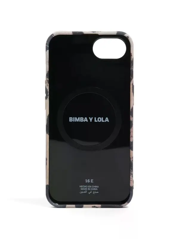 Bimba Y Lola Iphone 16 E Animal-print Phone Case - Neutrals