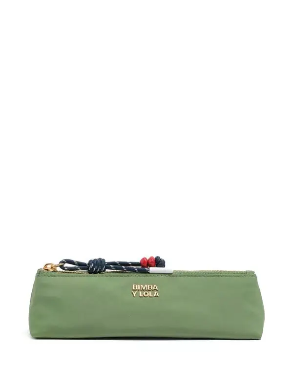 Bimba Y Lola Cord Detail Makeup Bag - Green