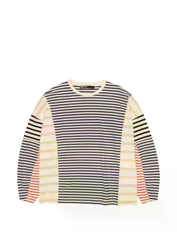 Bimba Y Lola Striped Long Sleeve T-shirt - Blue