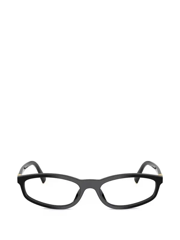 Miu Miu Oval Frame Glasses - Black