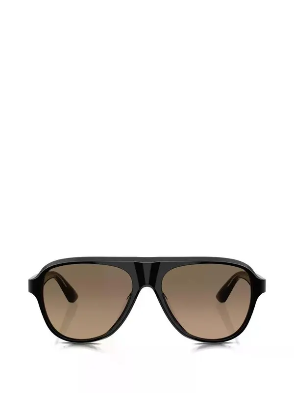 Oliver Spencer Pilot Frame Sunglasses - Black