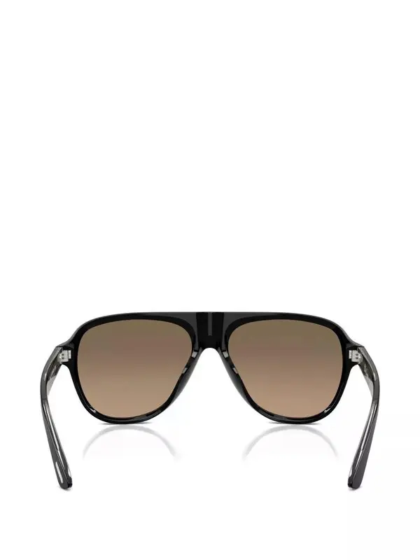 Oliver Spencer Pilot Frame Sunglasses - Black