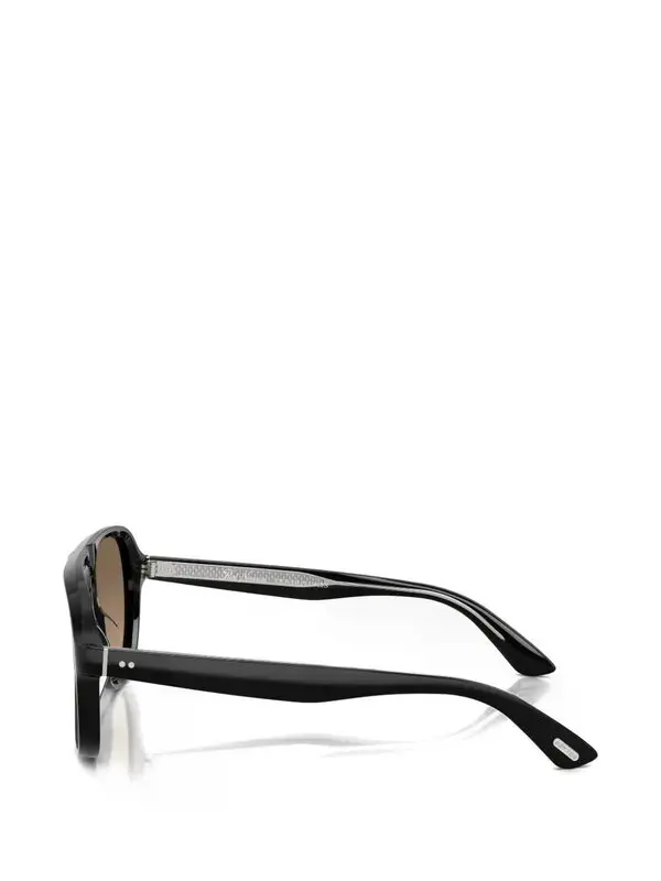 Oliver Spencer Pilot Frame Sunglasses - Black