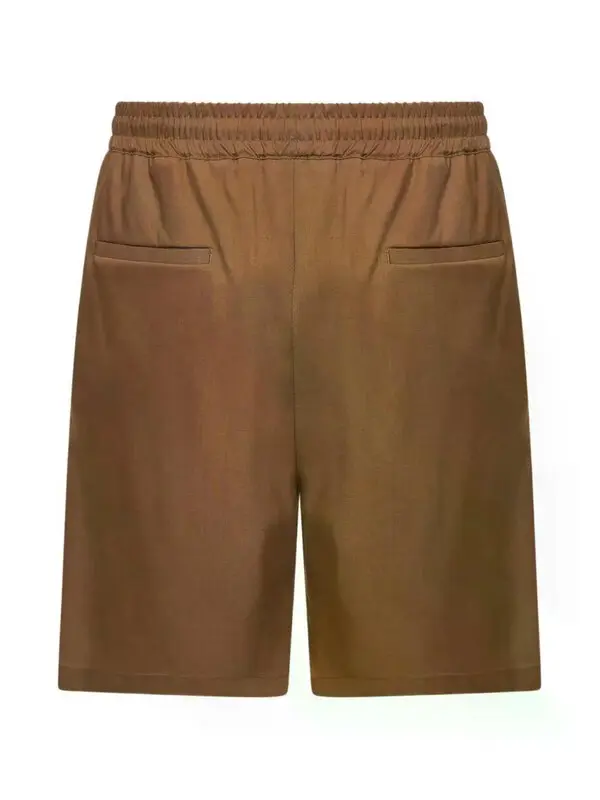 D4.0 Pleated Shorts - Brown