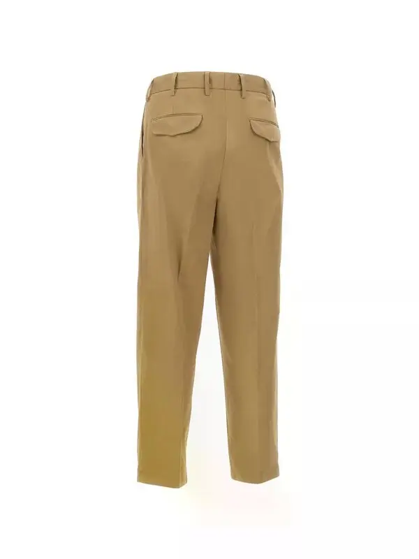 MYTHS Pleated Flap Trousers - Neutrals