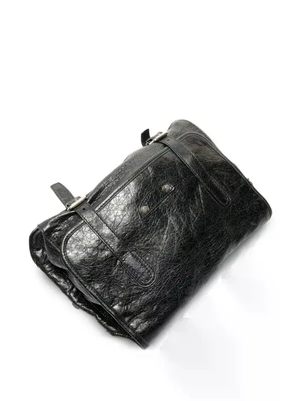 Balenciaga 1990-2000s Wrinkle Processing Clutch Bag - Black