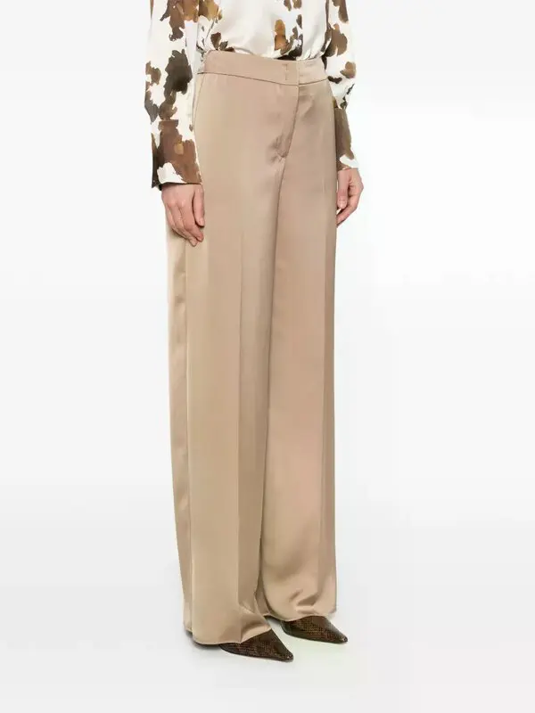 PENNYBLACK Sand Beige Wide-leg Trousers