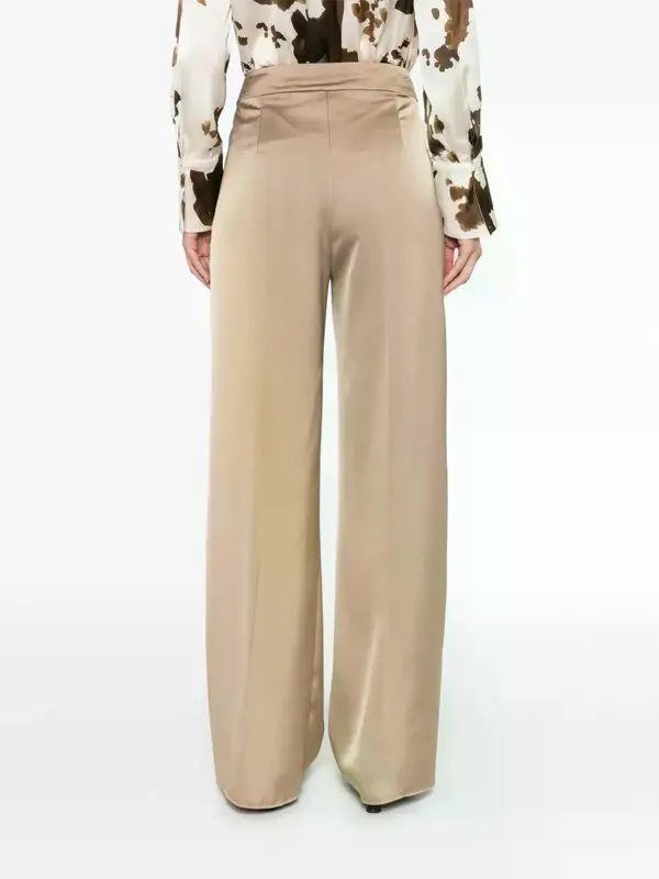 PENNYBLACK Sand Beige Wide-leg Trousers