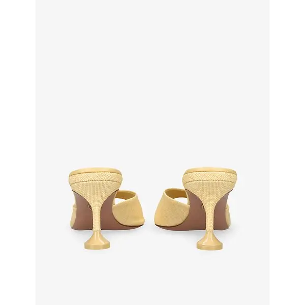 AQUAZZURA Bisous 65 Woven Mules With Stiletto Heel