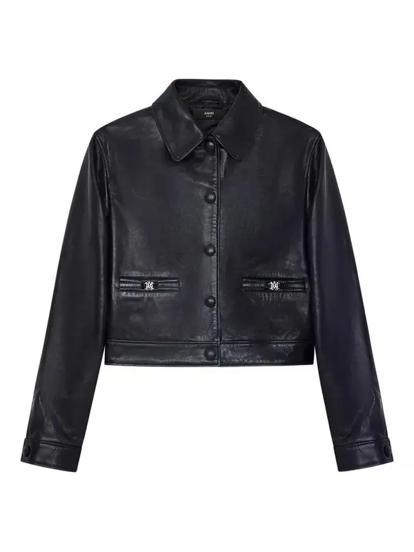Amiri Leather Buttoned Jacket