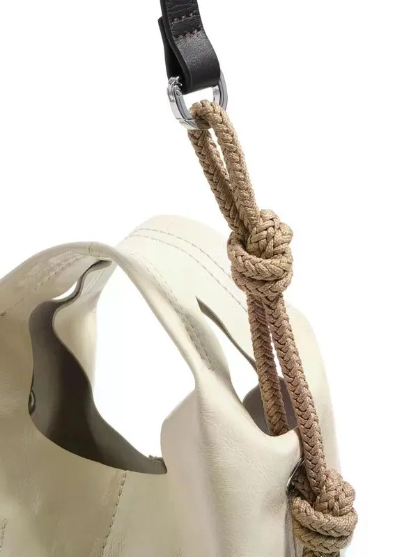 Bimba Y Lola Knot Leather Mini Bag - Neutrals