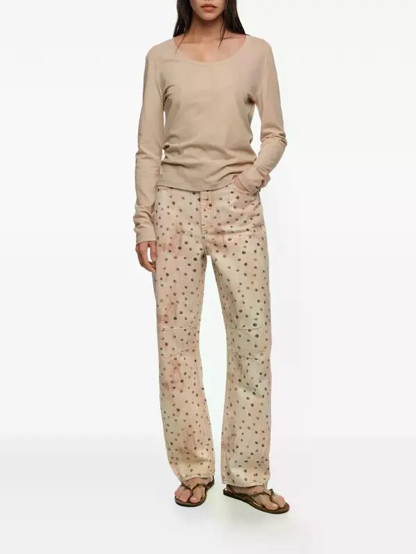 Bimba Y Lola Polka Dot Print Trousers